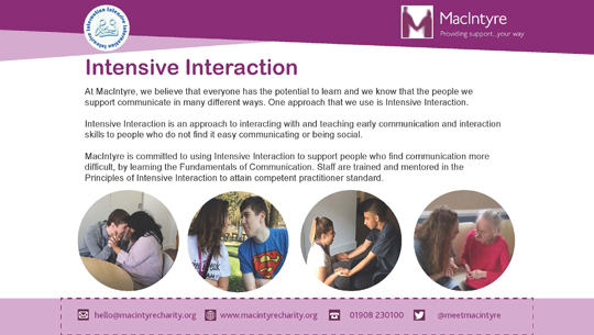 The Intensive Interaction Postcard | MacIntyre